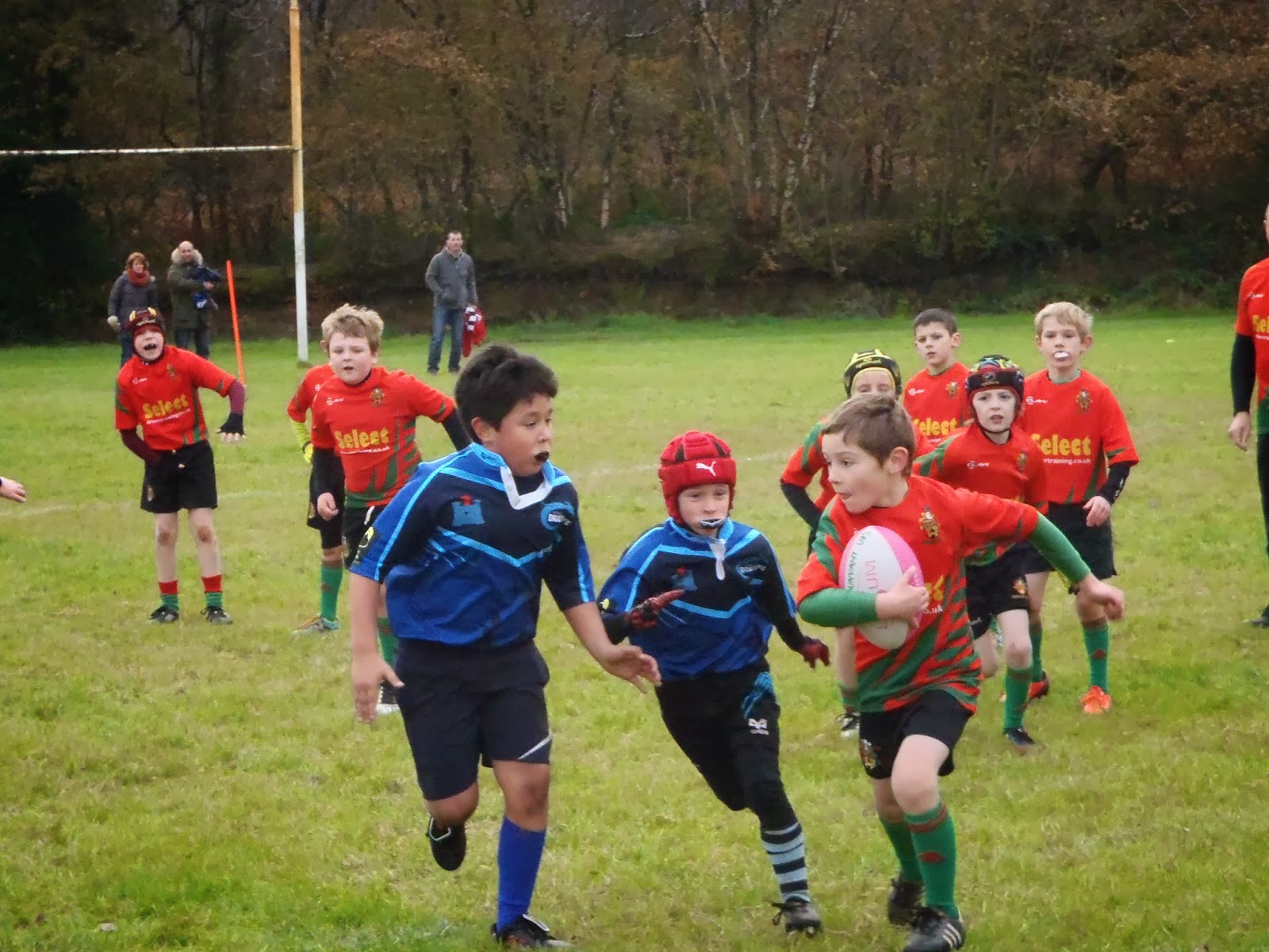 Mumbles Dragons Under 11's Rugby Team: Dunvant V Dragons. (Away). 24/11/13.