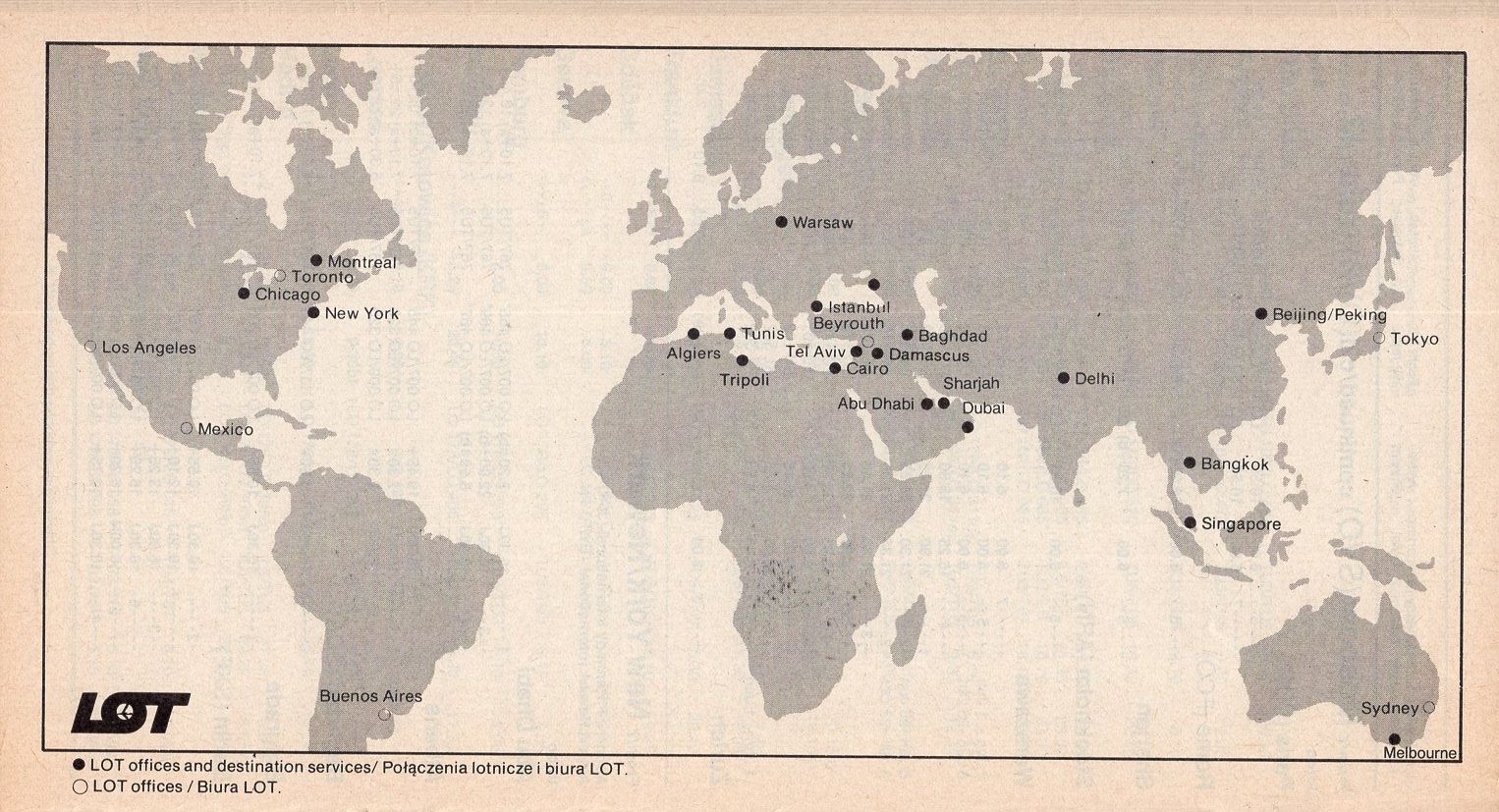 Airline memorabilia: LOT Polish Airlines (1990)
