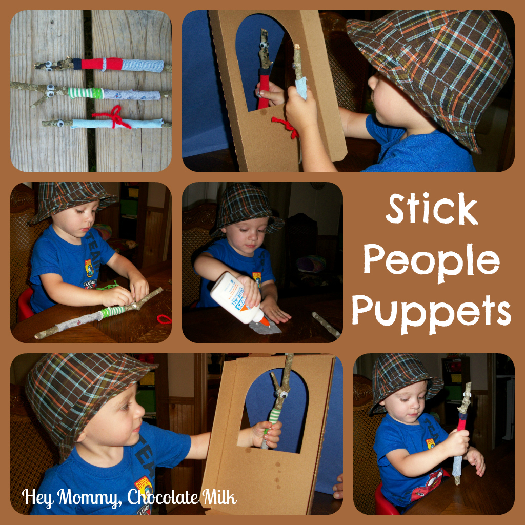 Hey Mommy, Chocolate Milk: Stick People Puppets
