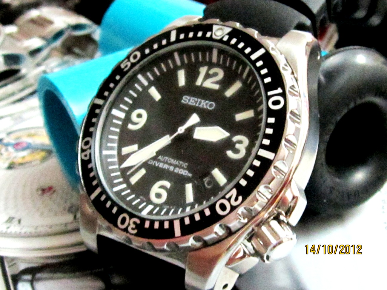 JACK'S TREASURE CHEST OF TIME PIECES: LIKE NEW SEIKO SPORK DIVER GENTS ...