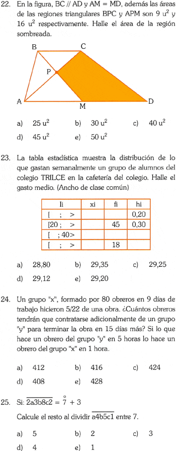 OLIMPIADA NACIONAL DE MATEMATICAS DE PRIMER AÑO DE SECUNDARIA CON ...