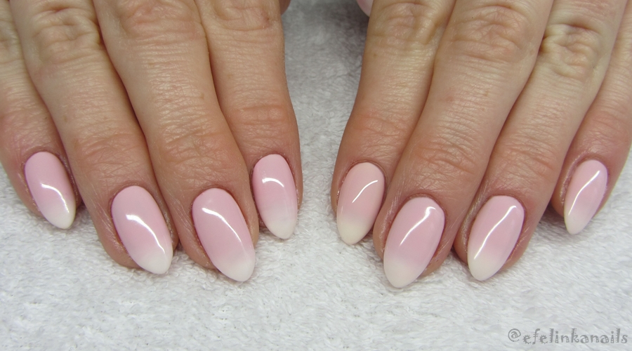 baseveheinails: Cieniowany french - Babyboomer nails