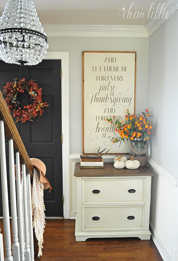 Dear Lillie: Some More Autumn Decorating