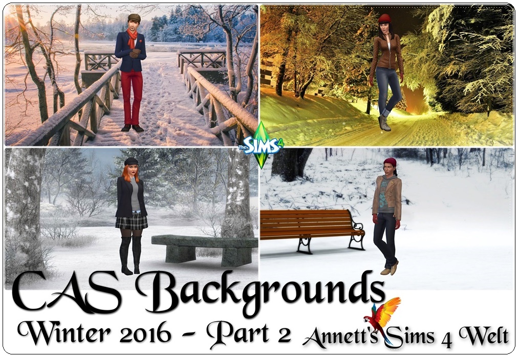 Annett's Sims 4 Welt: CAS Backgrounds "Winter 2016" - Part 2