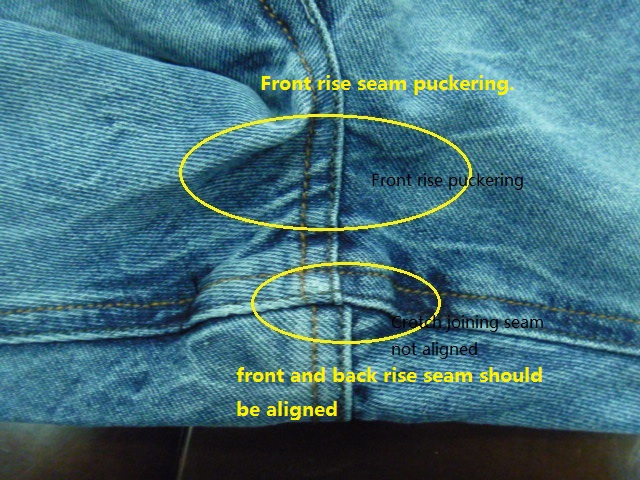 Garment fitting amendments: 4, Garment defeats collection 1