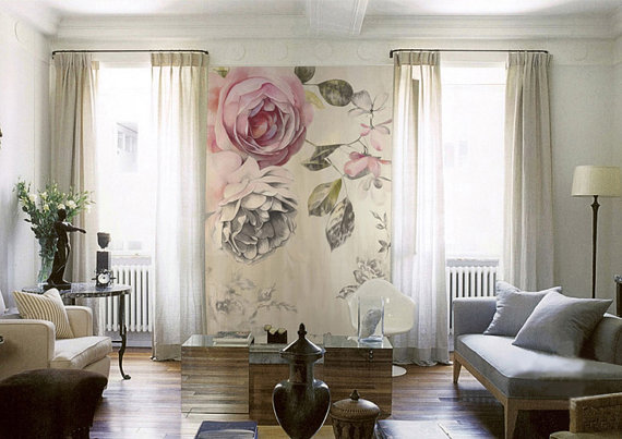 Eye For Design: Let Your Rooms Bloom With Rose Patterned Wallpaper
