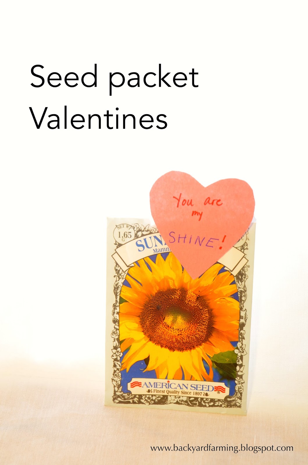 Backyard Farming: Seed packet Valentines