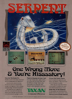 Classic Game Boy Ads: Serpent Ad