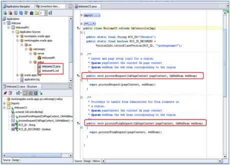 Oracle applications: How to display User Name, User Id and Responsibility @ OAF