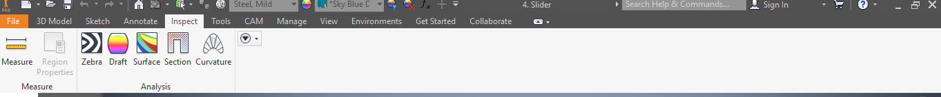 Ribbon Tab Autodesk Inventor Profesional 2019 - Materi Soal
