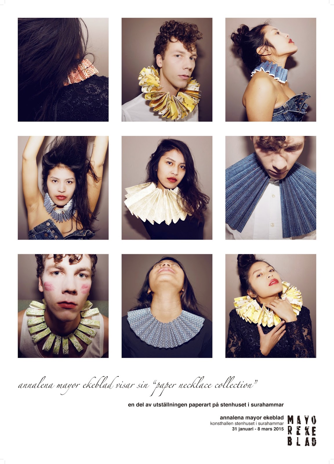 annalena mayor ekeblad: PAPERART på konsthallen Stenhuset