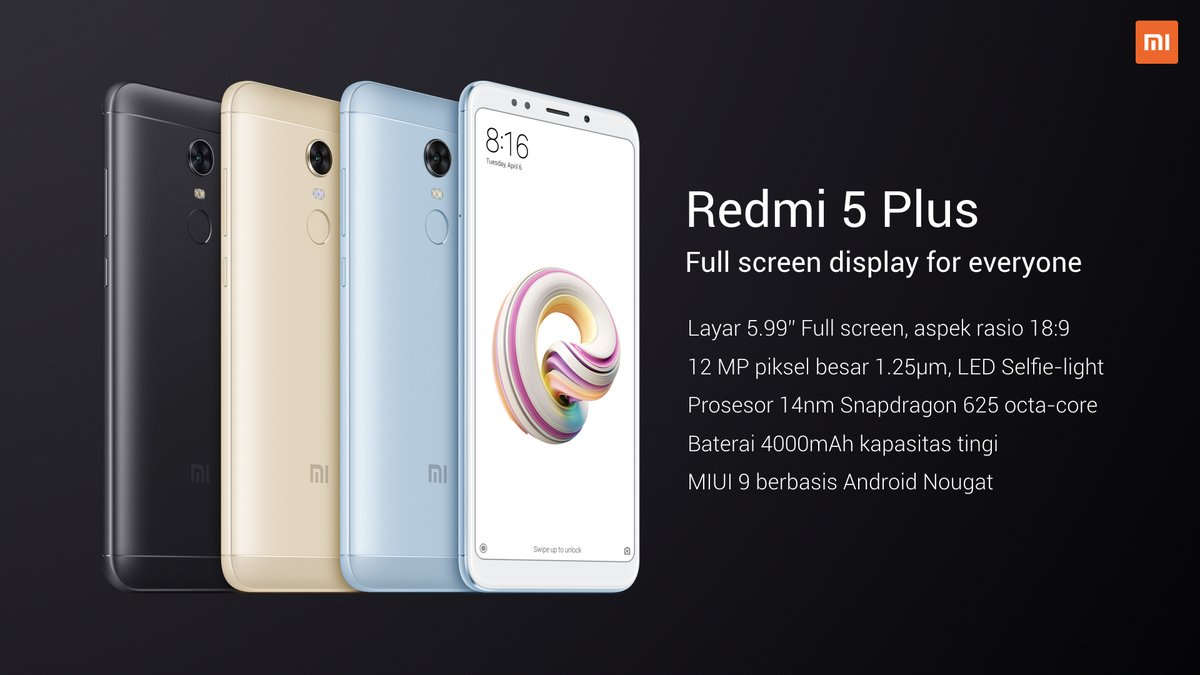 Xiaomi Redmi 5 dan Redmi 5 Pro Melenggang di Indonesia - Didno76.com
