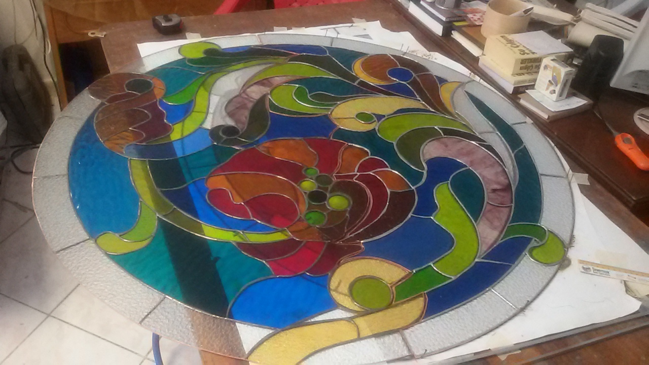 ART VİTRAY kubbe vitray kubbe vitrayı tavan vitrayı,kubbe vitray ...