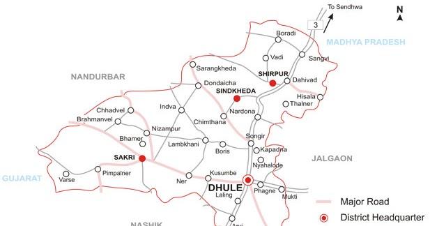 Maharashtra's Villages: Talukas in Dhule District | Dhule District Map ...