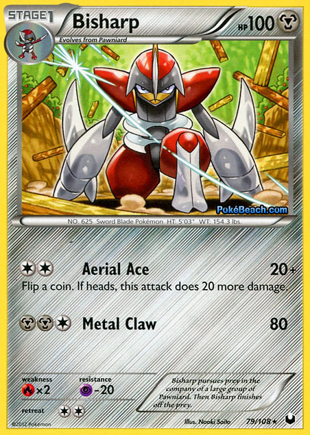 Bisharp #79/108 -- Dark Explorers Pokemon Card Review ...