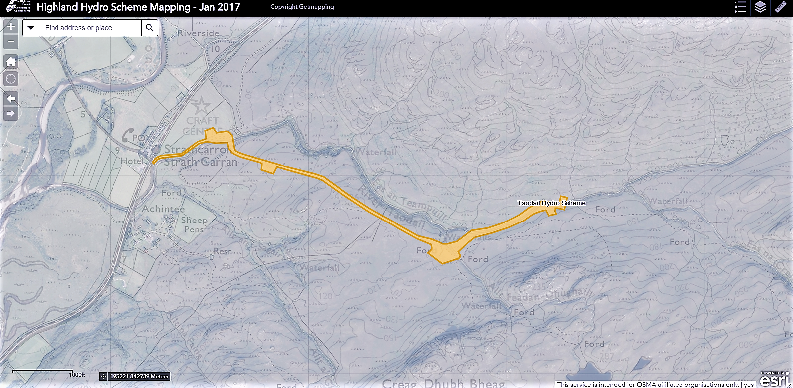 alan sloman's big walk: Scottish Highland Hydro Scheme Mapping