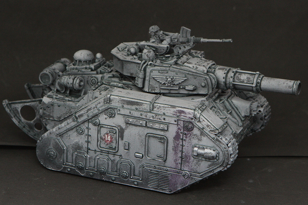 Miniature Fairy Tales: DkoK: Painting a Leman Russ Tank in winter camo
