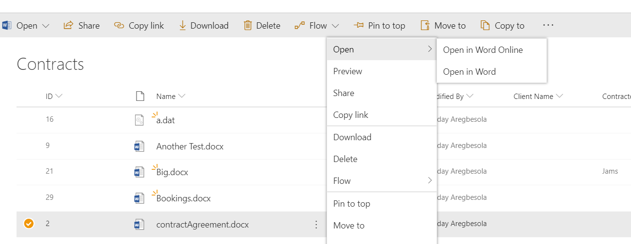 Generate Word Document From A SharePoint List Item Using Microsoft Flow