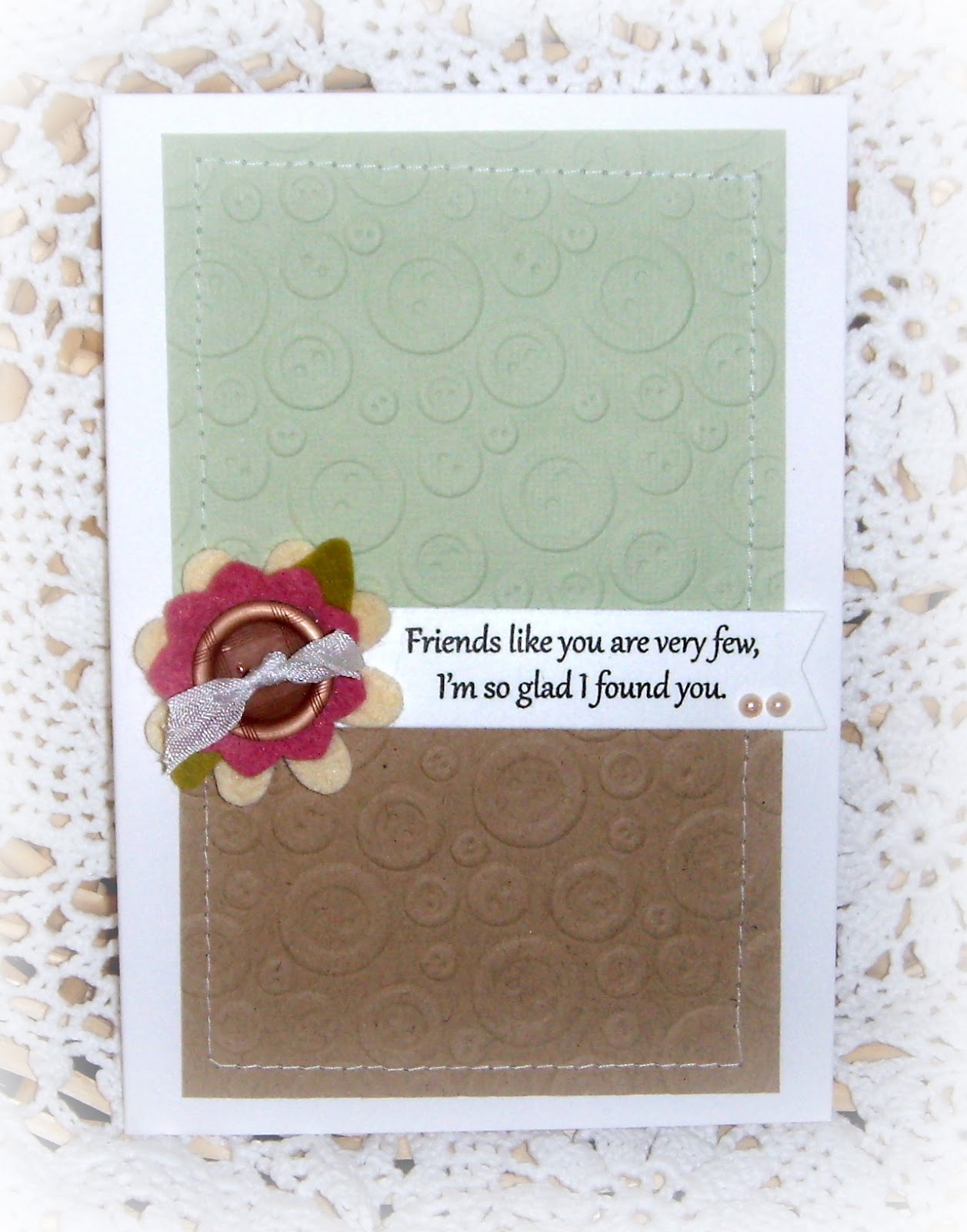 Let's Craft and Create: CHALLENGE #40 - BUTTONS AND BOWS