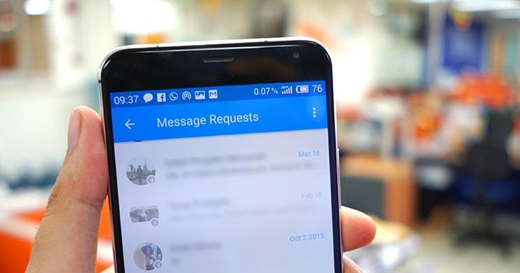 How to read the unread message in facebook inbox from the unknown people