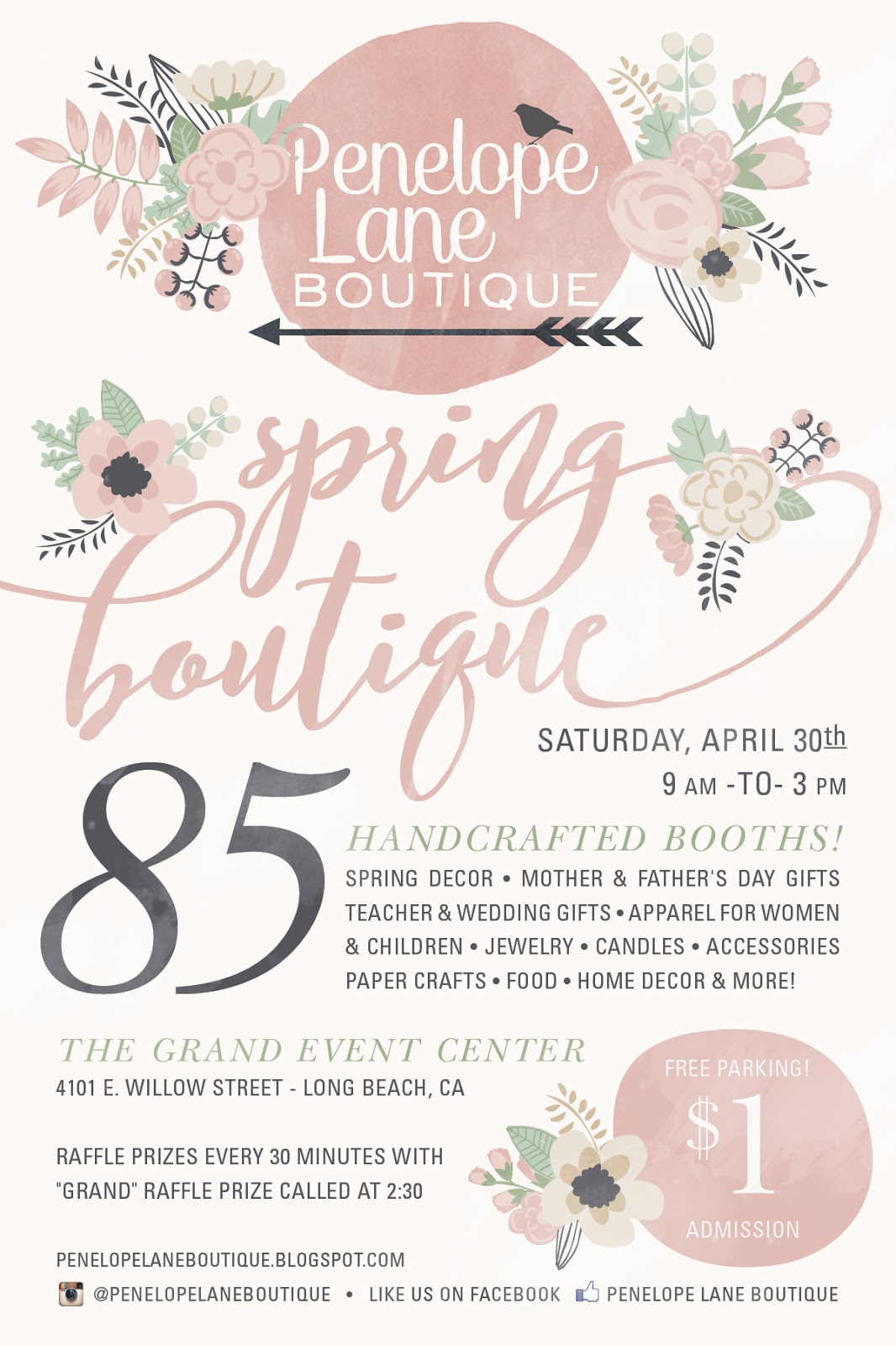 Penelope Lane Boutique: Spring Boutique - List of Vendors