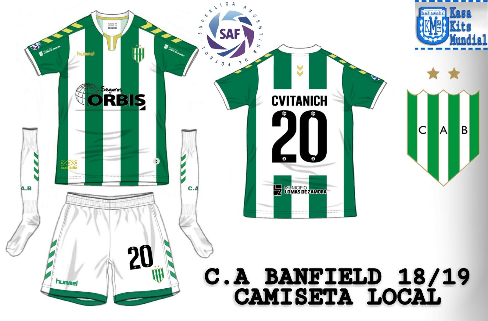 CasaKits Mundial: Camisetas del C.A Banfield 18/19(Arg)