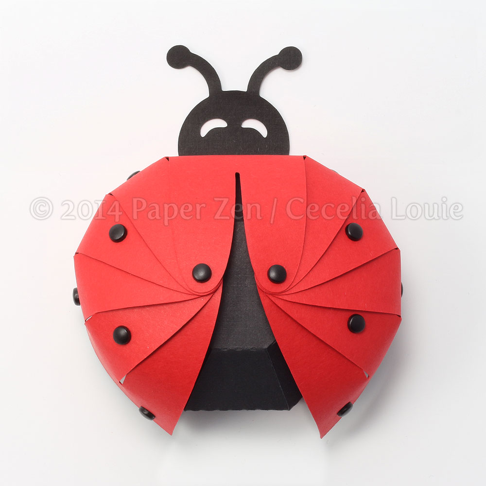 Welcome to Paper Zen ~ Cecelia Louie: Ladybug Party Favor Gift Box