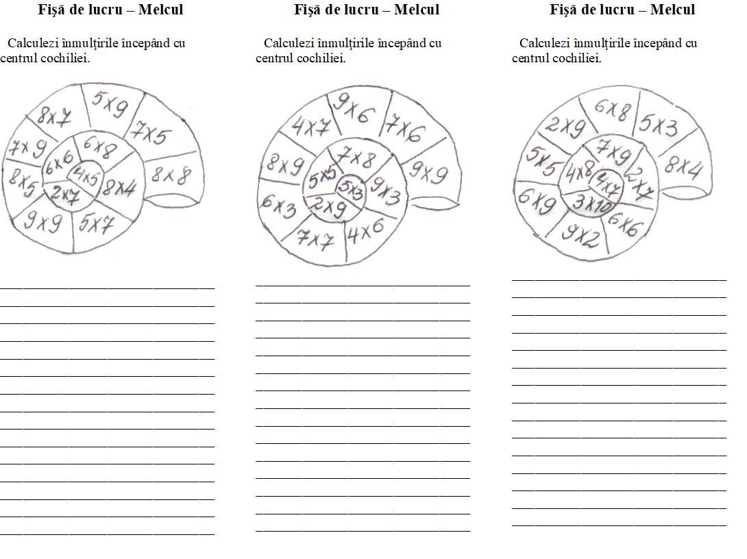 EDUCATIA CONTEAZA : INMULTIREA NUMERELOR NATURALE