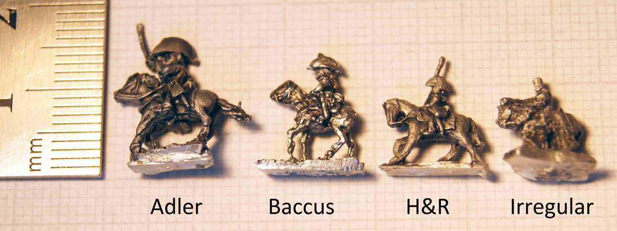 Napoleonic Wargame with 6mm (1/300 or 1/285) miniatures : Dimensione / Size