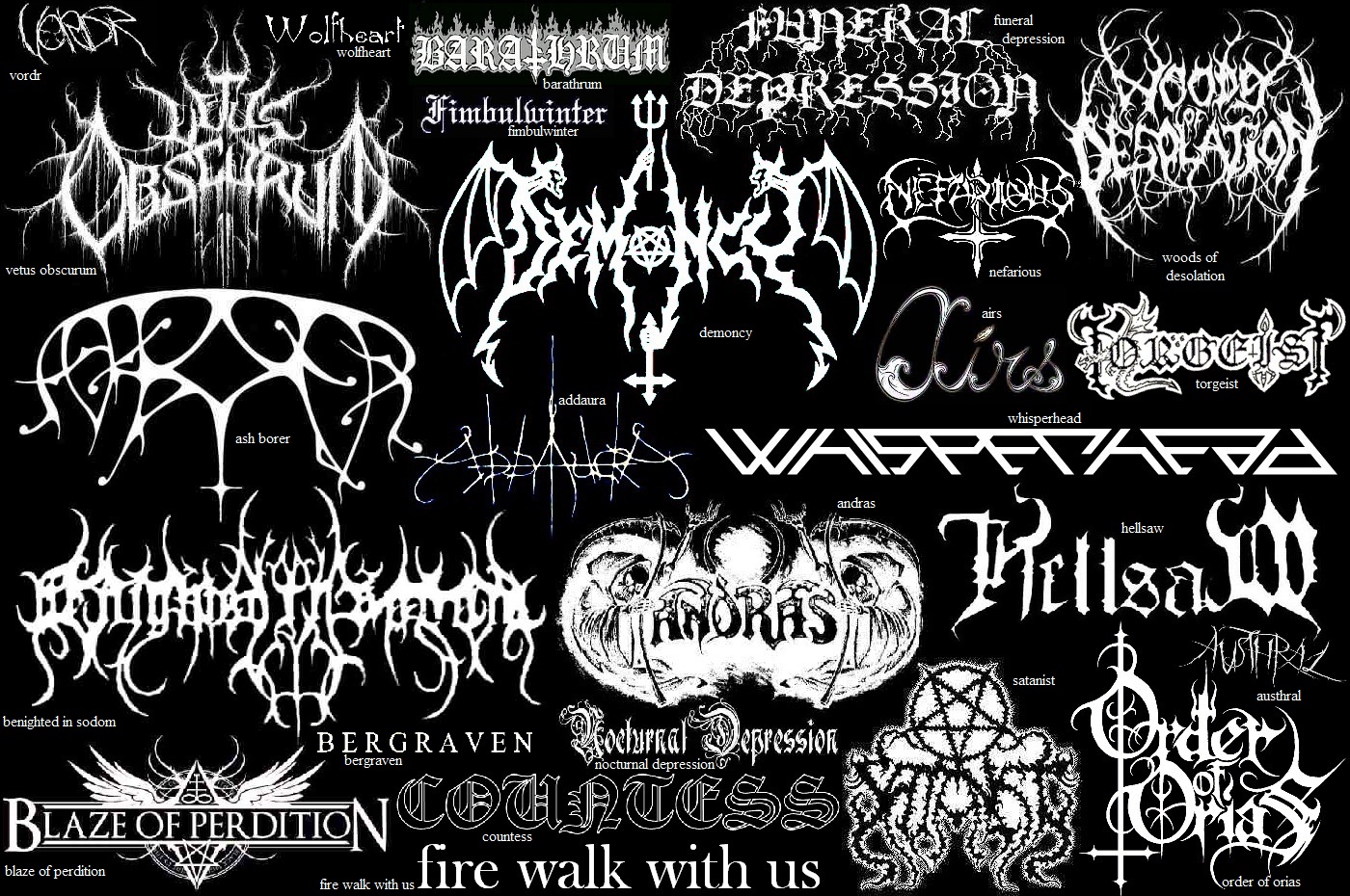 May the devil take us...: Black Metal Logos [Part III]