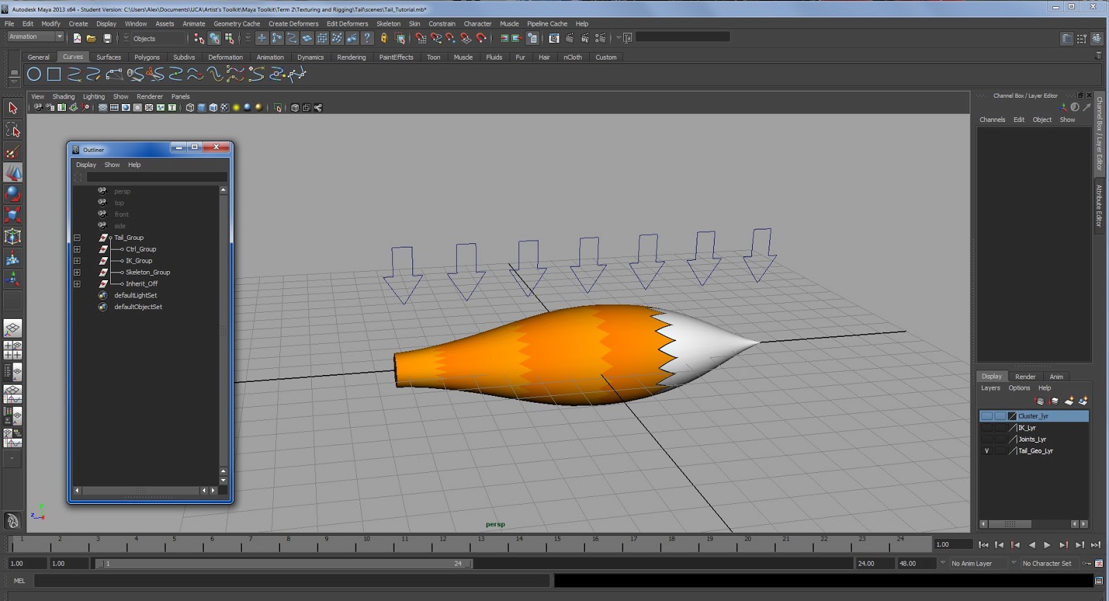 Alex Edmonds: Maya Tutorials: Tail Rigging