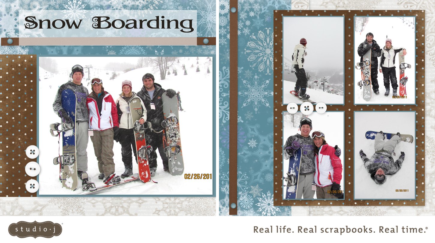 margstamps: Snow Boarding Pages