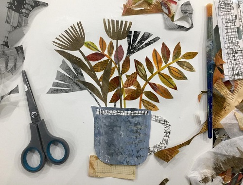 My Owl Barn: Hand-Colored Tissue Paper Cut and Assembled Into Illustrations