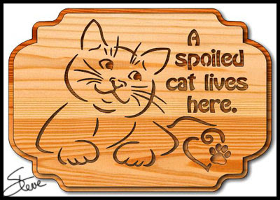 Scrollsaw Workshop: Spoiled Cat Scroll Saw Pattern.