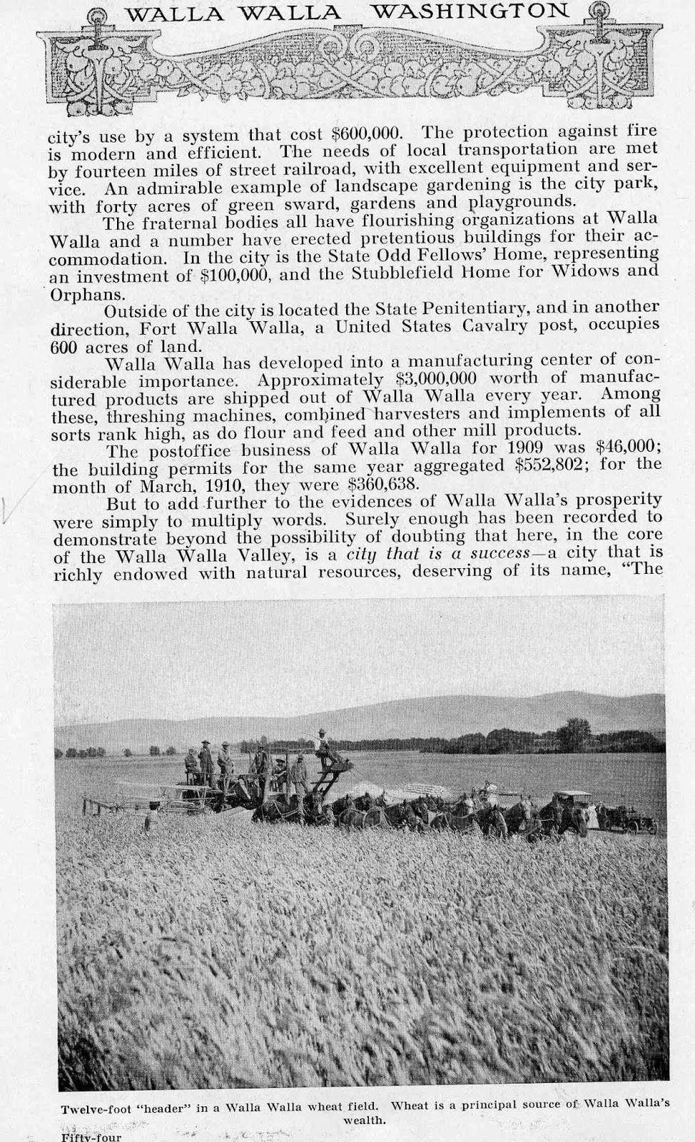 Bygone Walla Walla: vintage images of the City and County (and beyond ...