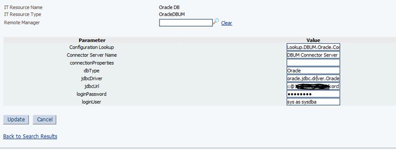 Idm Trunk Working With Oracle Database User Management Connector