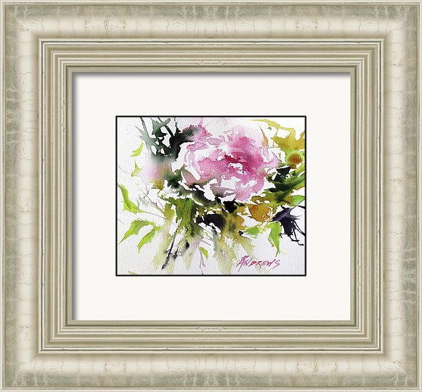 Rae Andrews : Pink Glow..Watercolor..Texas Artist..Rae Andrews