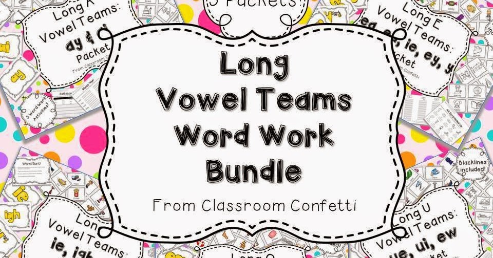 Long Vowel Teams Bundle - Classroom Confetti