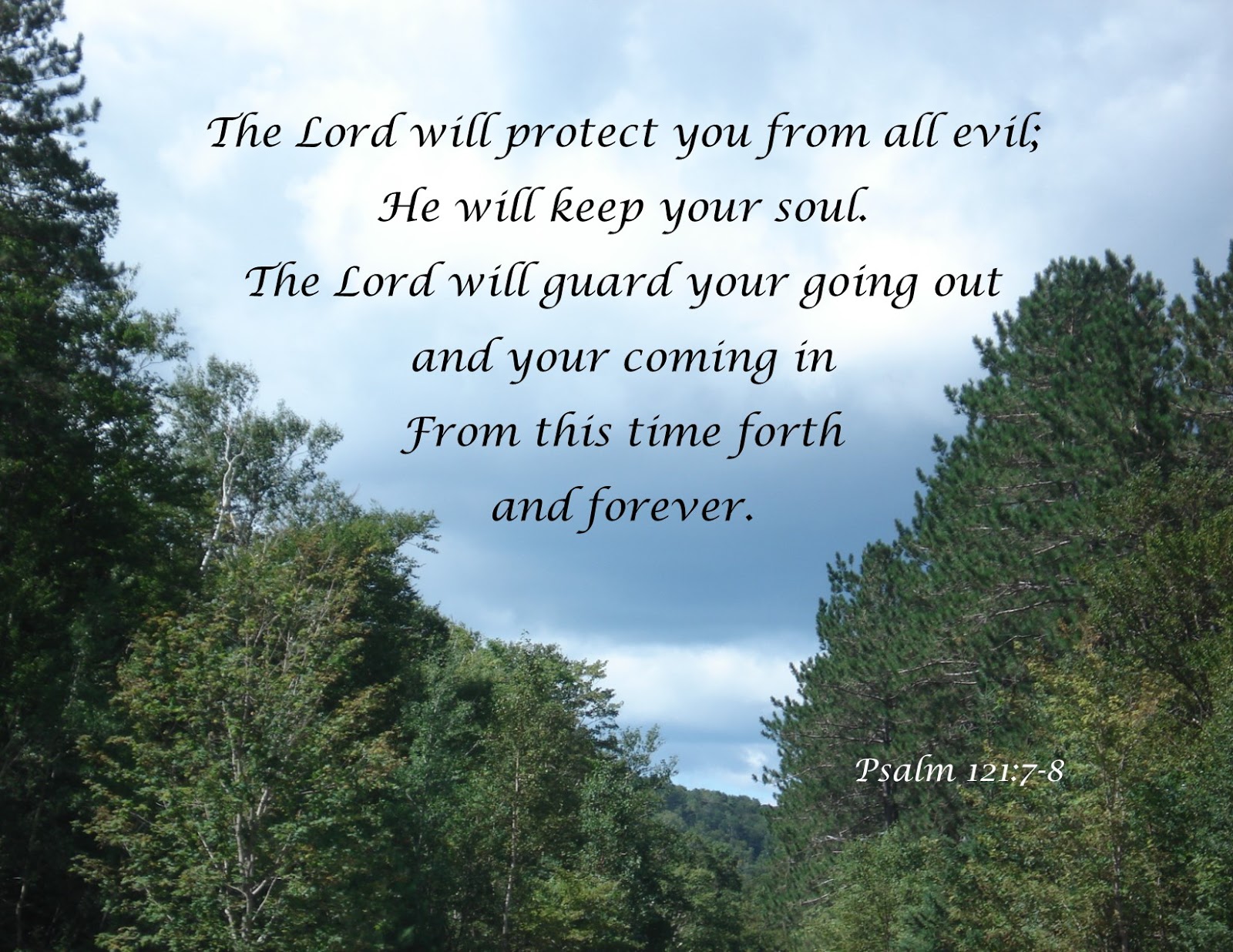 Scarlet Robe Scripture Verses Psalm 121 7 8