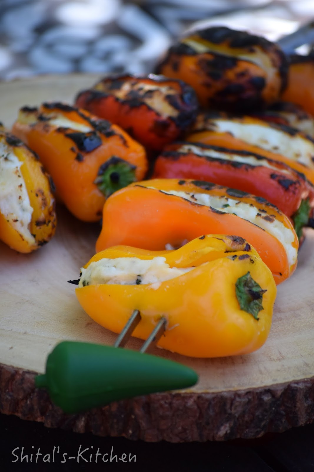 Shital's-Kitchen: Grilled Peppers
