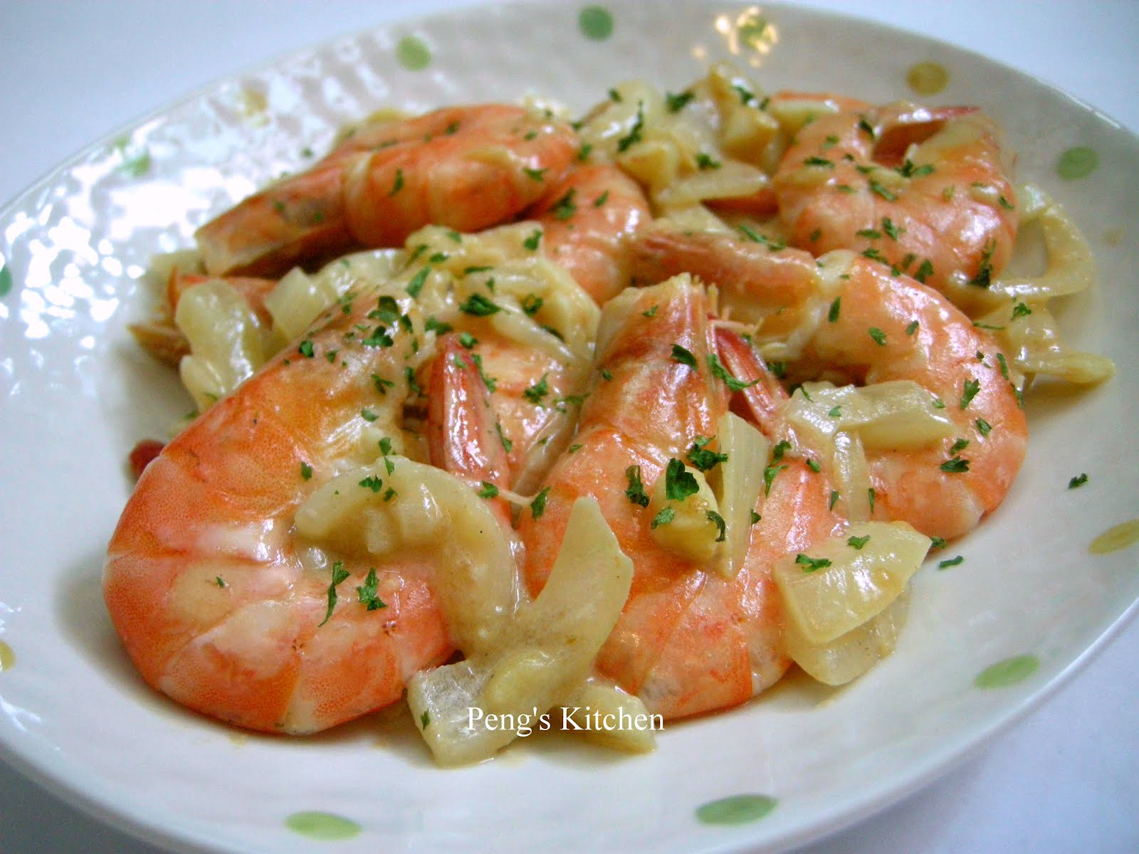 Peng's Kitchen: Cheesy Garlic Prawn