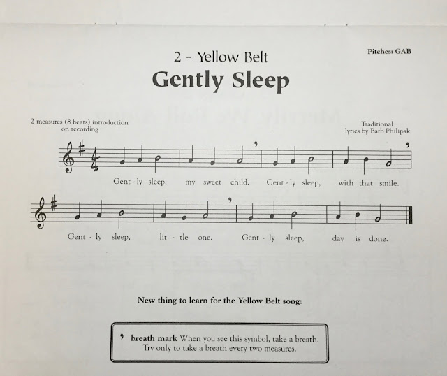 Crestview Recorder Karate: Yellow Belt - Gently Sleep