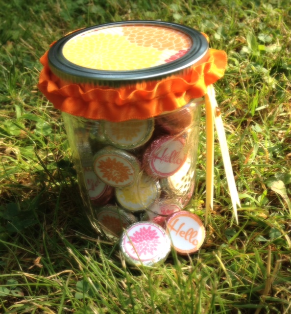 Jaded Blossom: Friendly Kisses Mason Jar