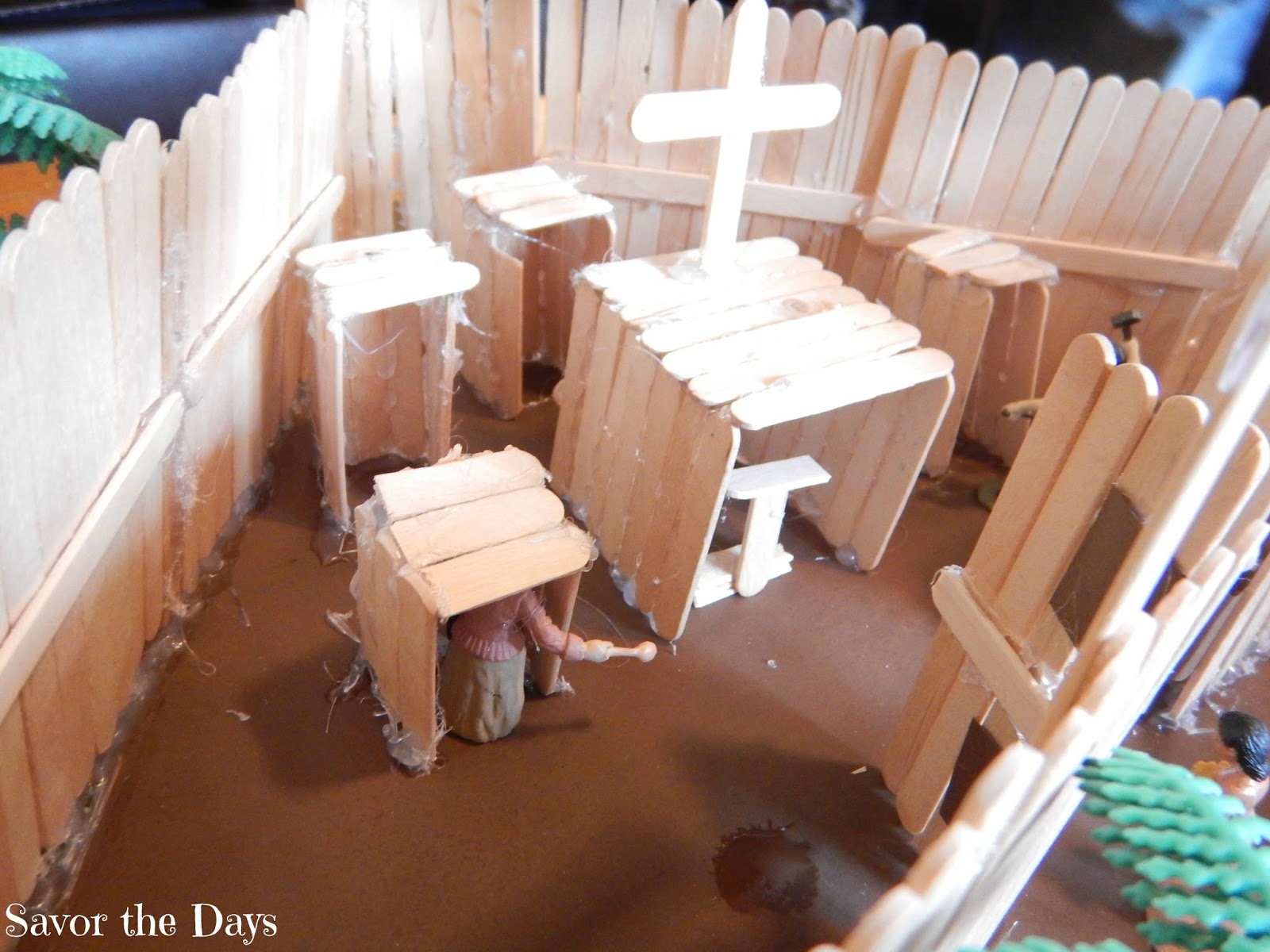 Savor The Days: Jamestown Fort {Colonial Craft}