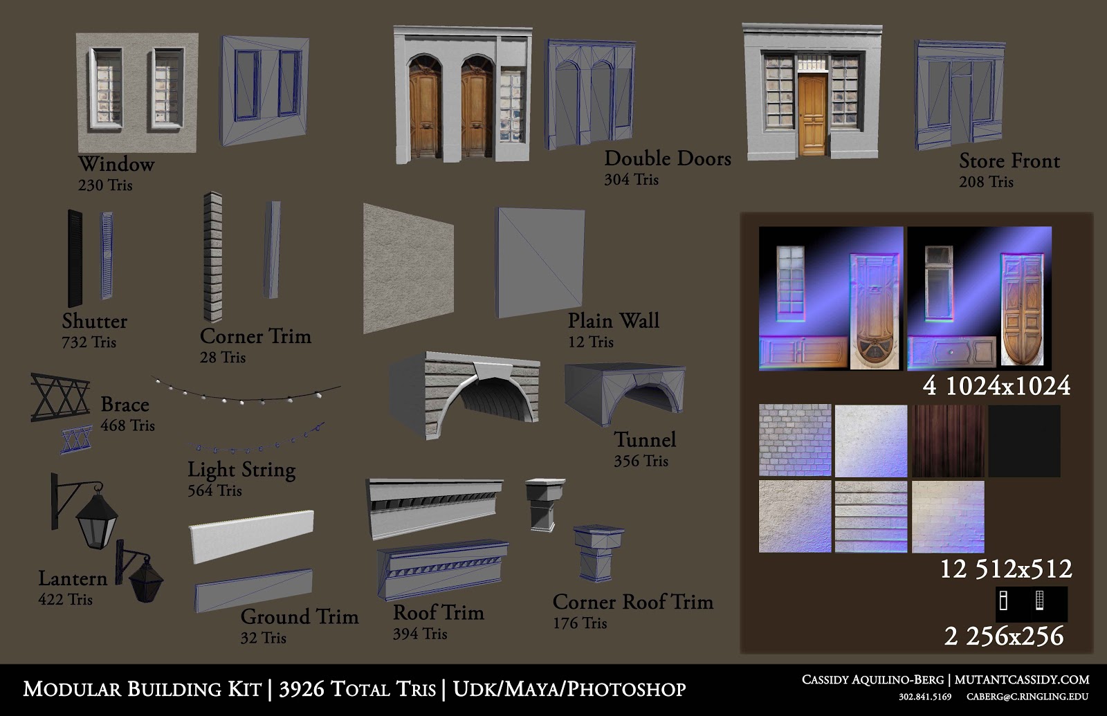 Cassidy Aquilino-Berg {Game Artist}: Process for Modular Building Kit