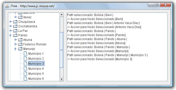 mouse: Cargar datos a un JTree desde una base de datos