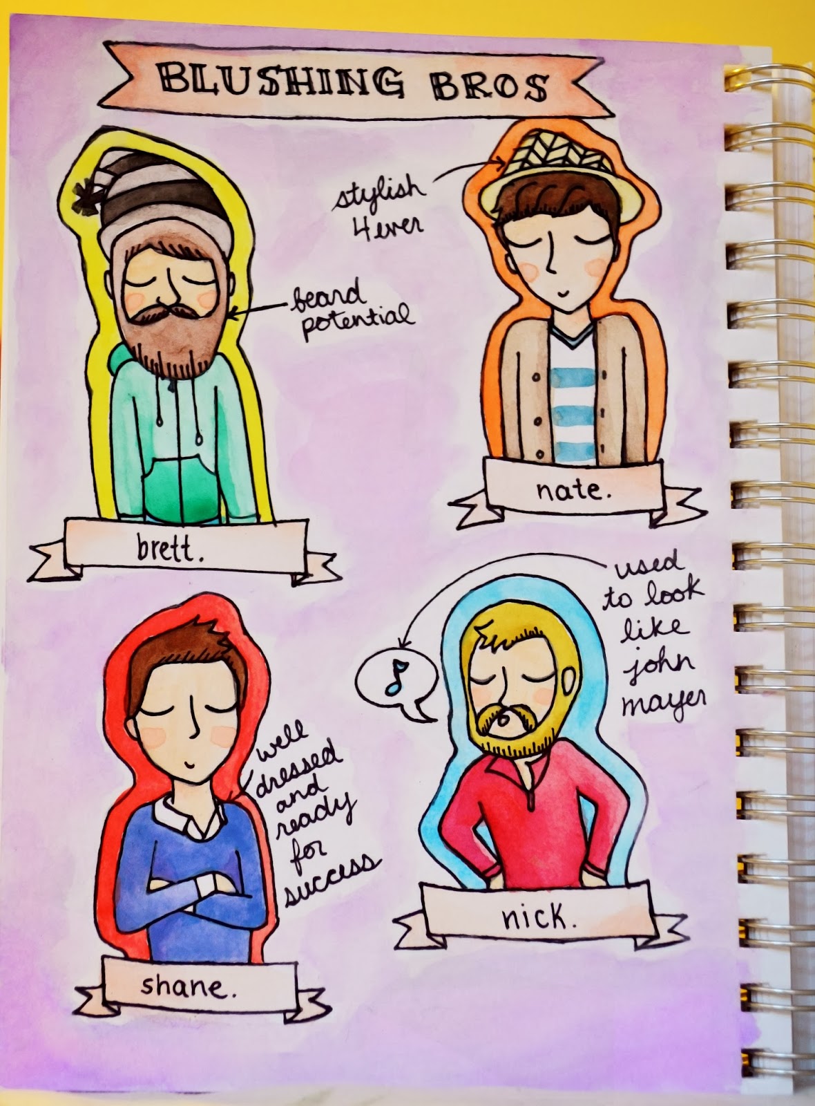 doodle of the day: blushing bros | fly away wren