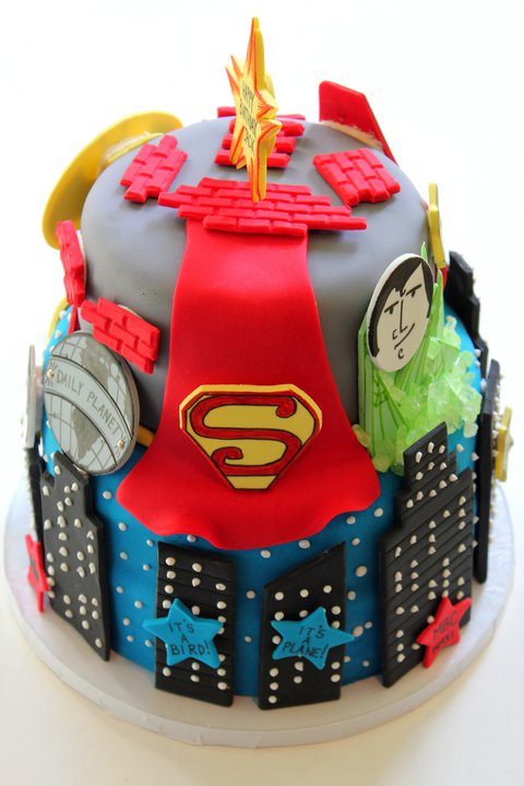 MAN BAKES CAKE: Superhero Trio Cake.