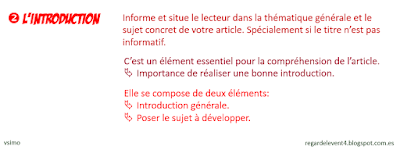 Regardelevent4: Structure d'un article pour le journal du lycée. (3) L ...
