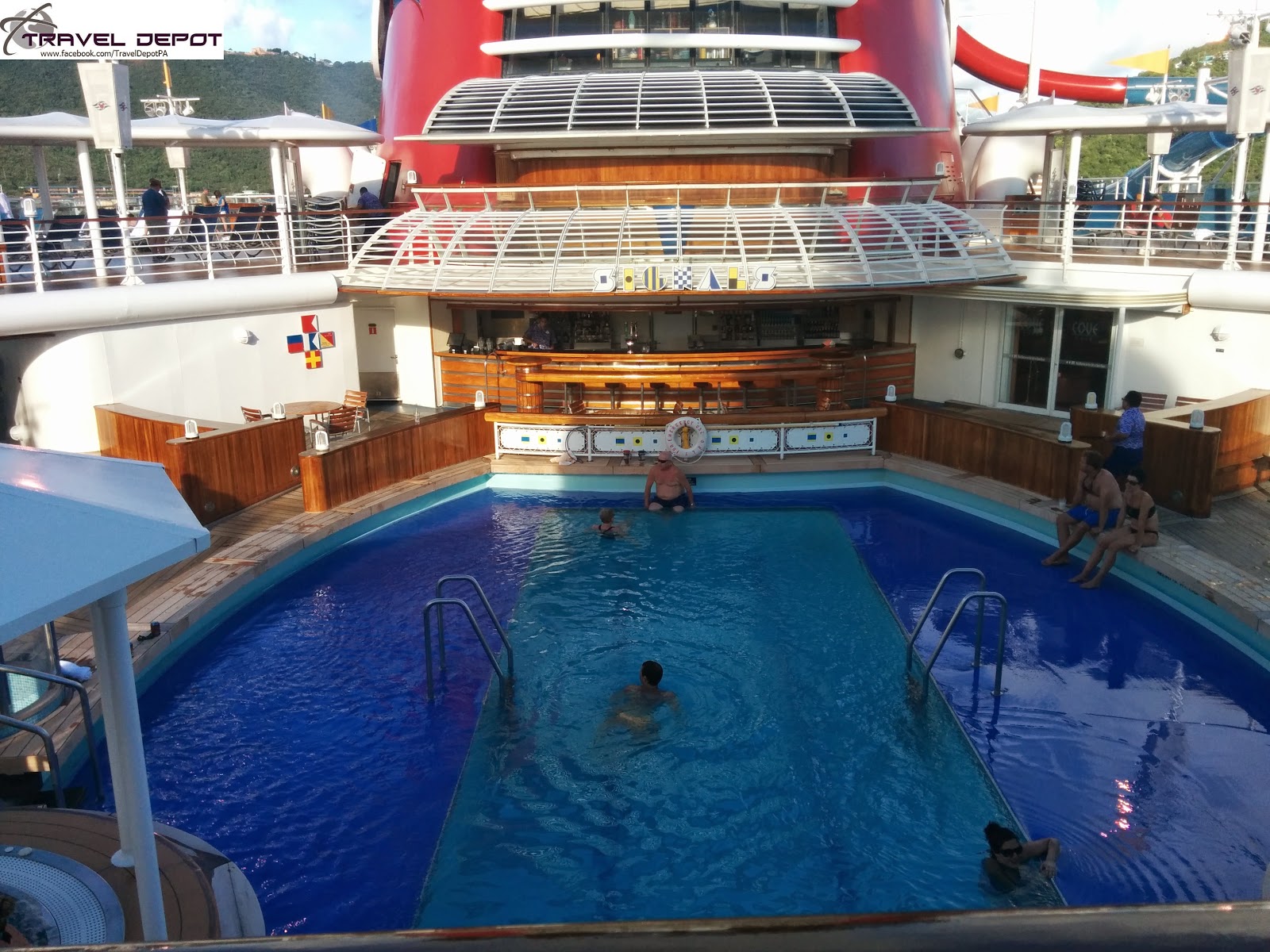 Pool areas aboard the Disney Magic Cruise Ship | Travel Depot
